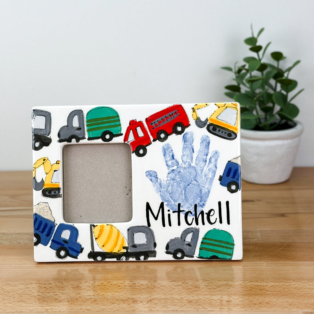 Collegiate Camo Picture Frame | Baby Nursery Decor | Handprint Art ...