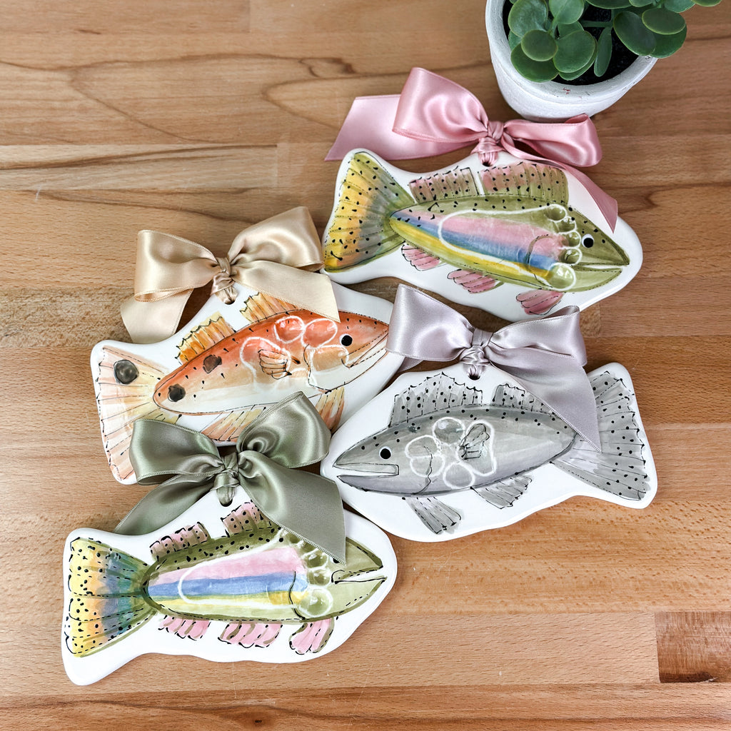 Trout Clay Ornament – Prints & Clay